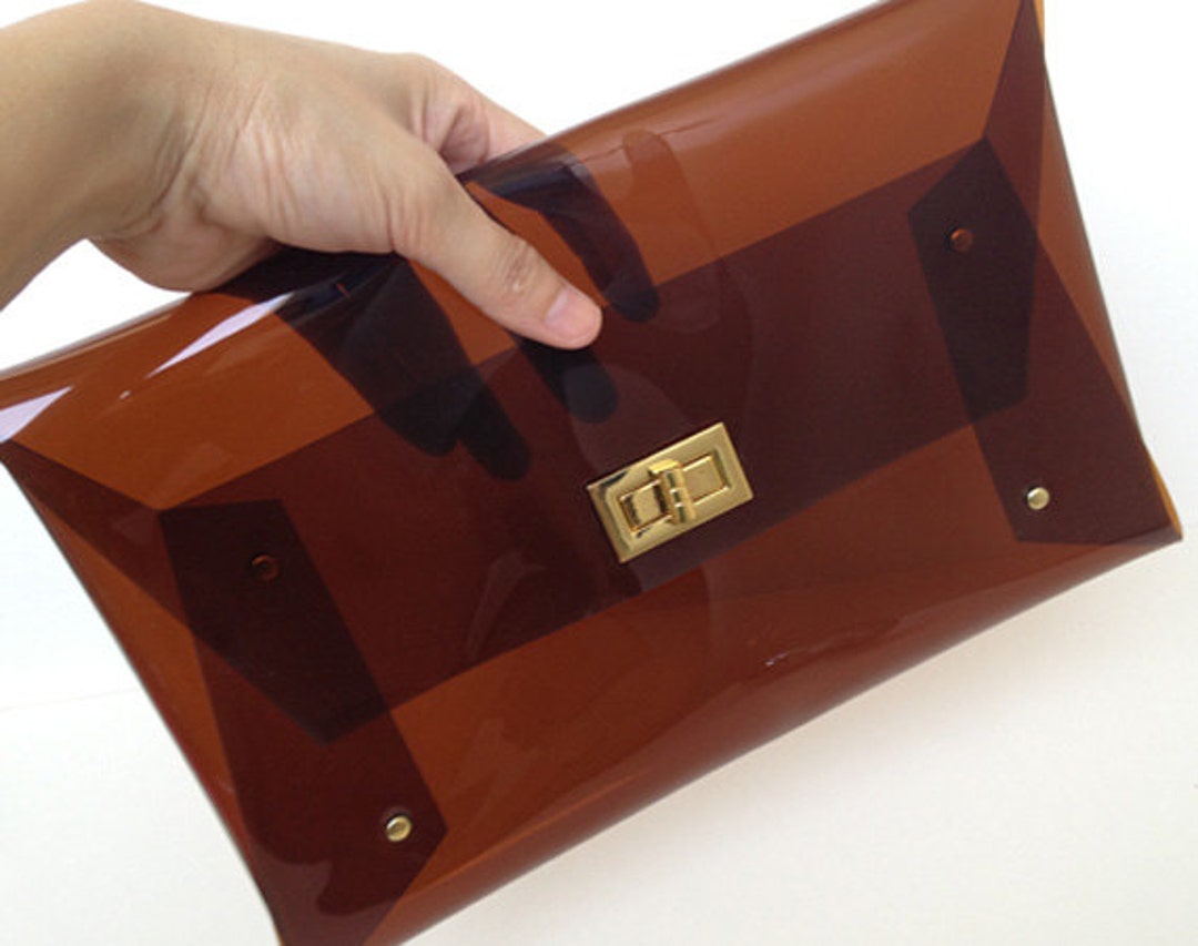 Classic Transparent Clear Clutch,classic Transparent Clear Purse ...