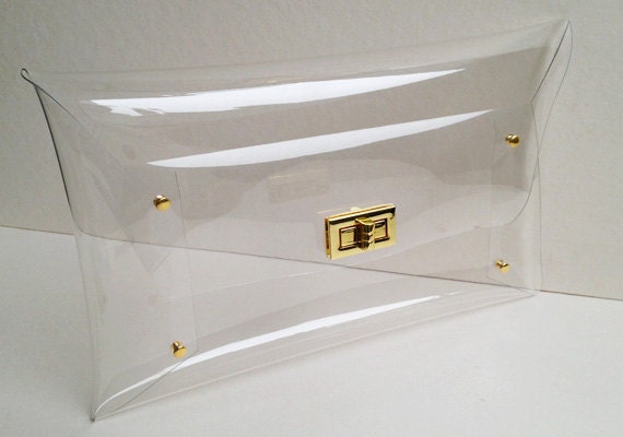 Classic Transparent Clear Clutch Bagclassic Transparent Clear - Etsy