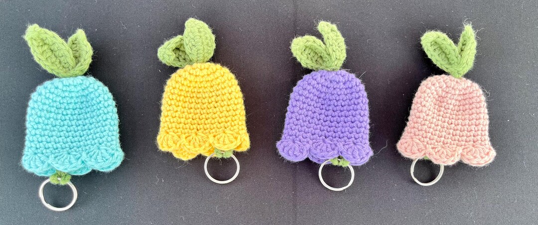 Crochet Floral Key Cover - Etsy