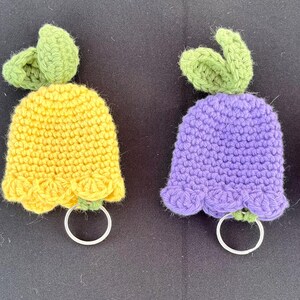 Crochet Floral Key Cover - Etsy