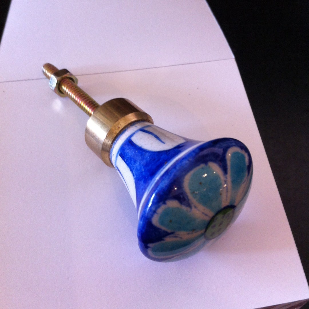 Porcelain Floral Knob for Drawers, Cabinet Doors, and More - Etsy