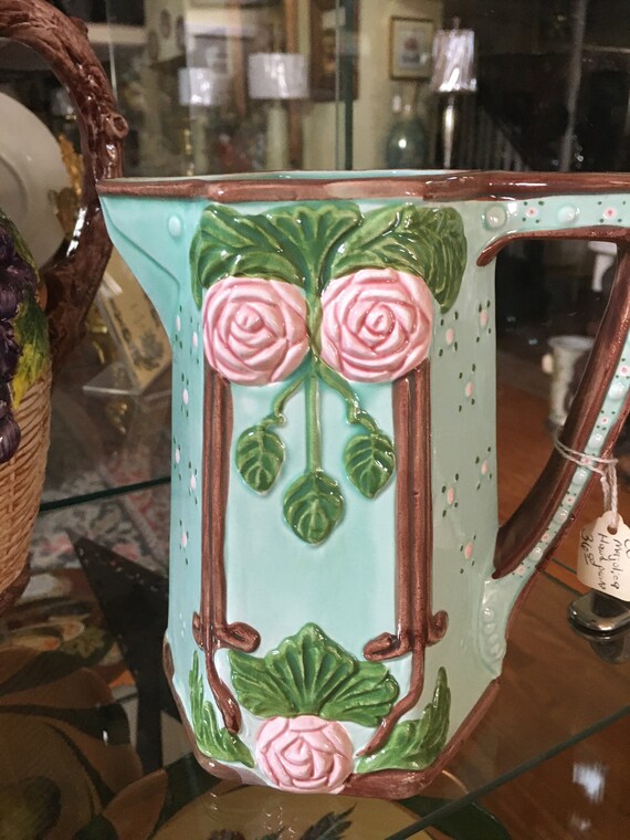 Pitcher Reversible Decorative Pitcher Roses on Both Sides - Etsy