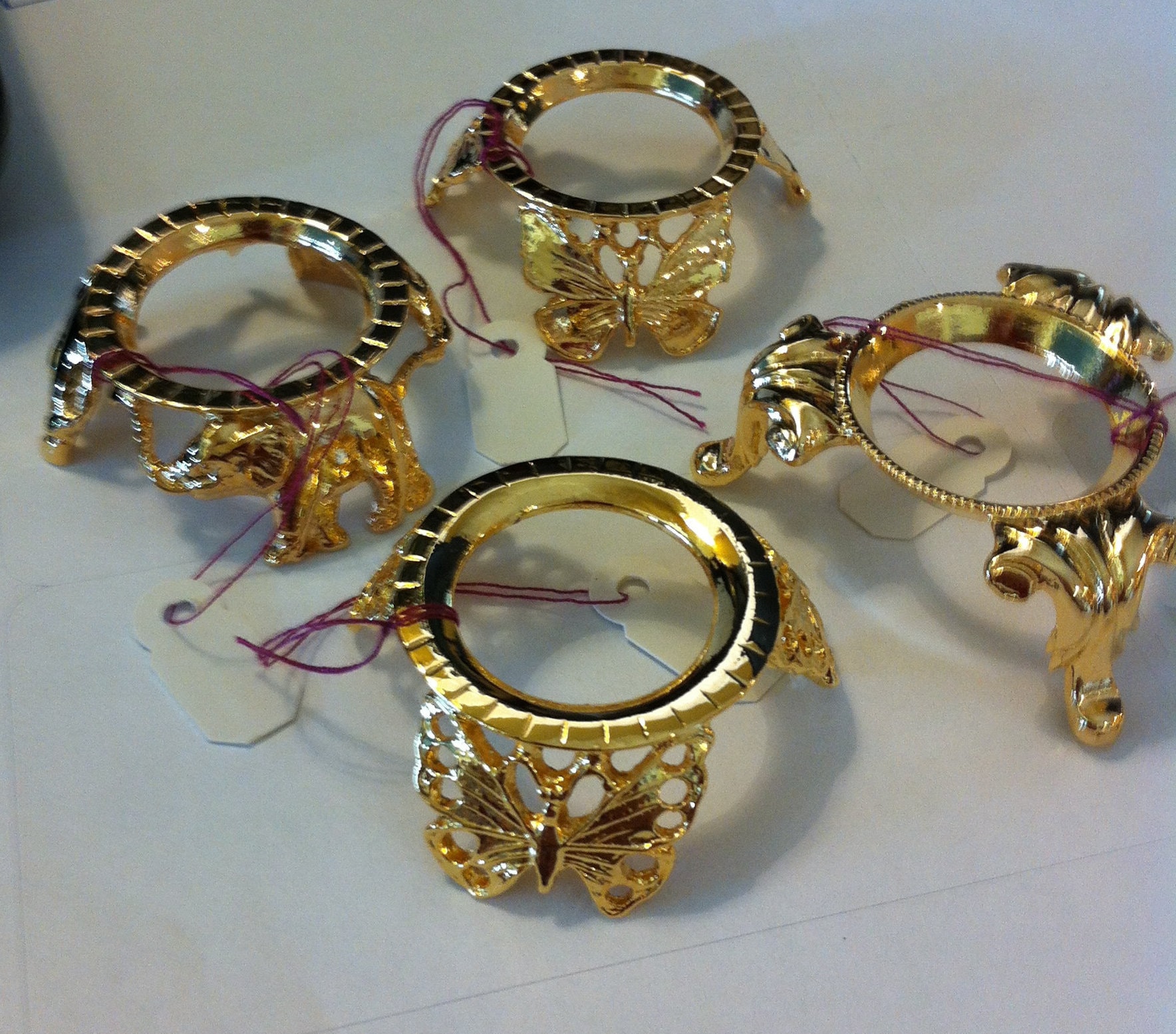 Gold Plated Egg & Paperweight Stands, Gold Plated for Lasting Finish ...