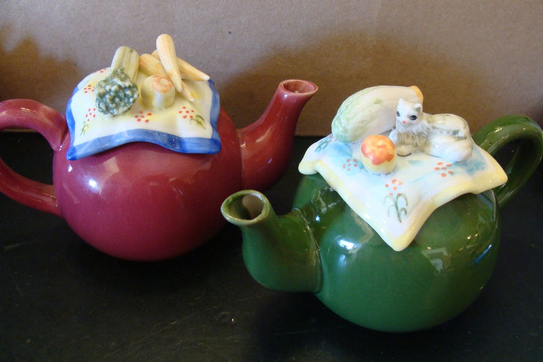 Two Small Round Teapots, Sold Separately - Etsy