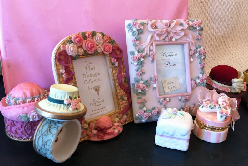 Pin Cushion Box, Yellow Top Box, Resin Frame, Mini Decor, Hinged Boxes ...