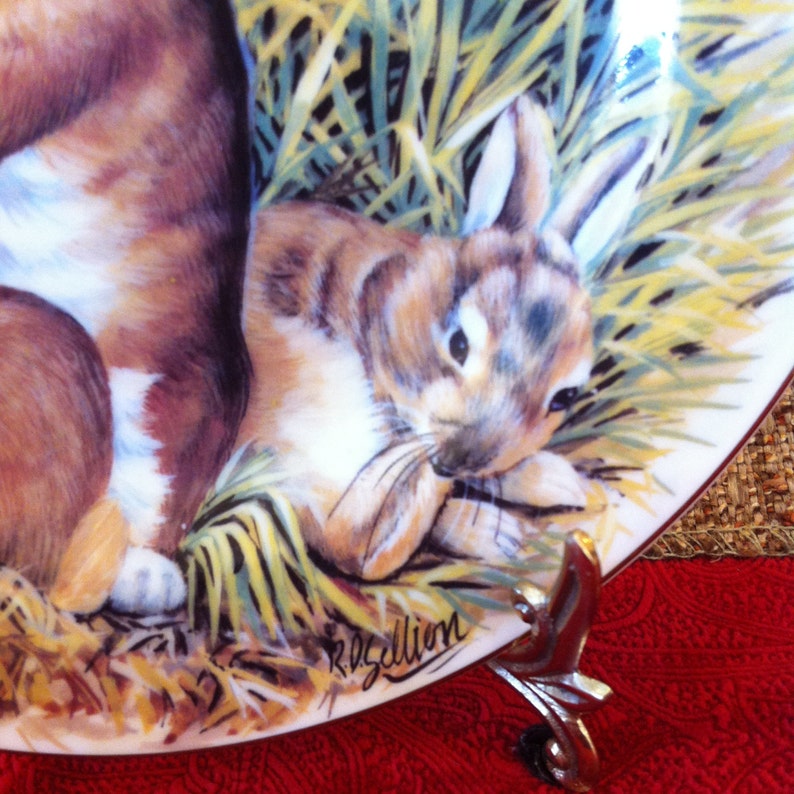 Rabbit Family, Norfolk China, English Bone Porcelain Plate - Etsy