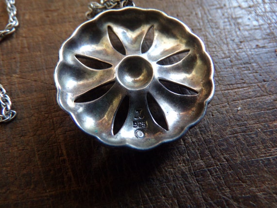 Judith Jack sterling necklace marcasite pearl pendant… - Gem