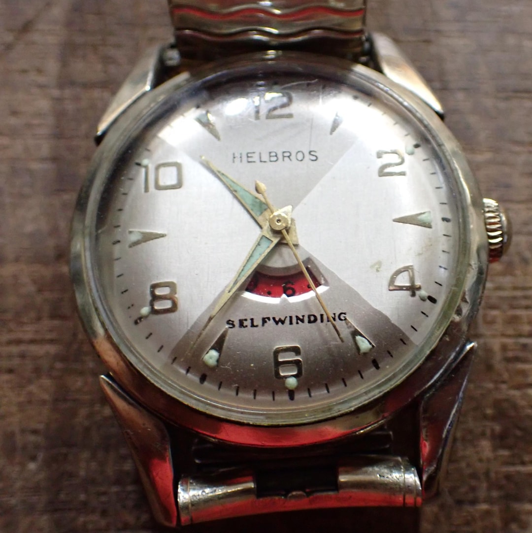 Vintage Helbros Power Reserve Automatic Watch 10k Rgp - Etsy