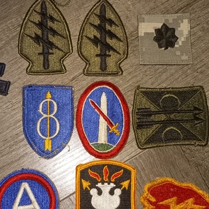 Embroidered Military Patches Lot - Etsy