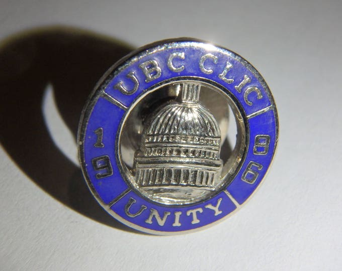 Vintage 1986 CARPENTERS Union Pin UBC CLIC Unity Tie Tack Hat - Etsy