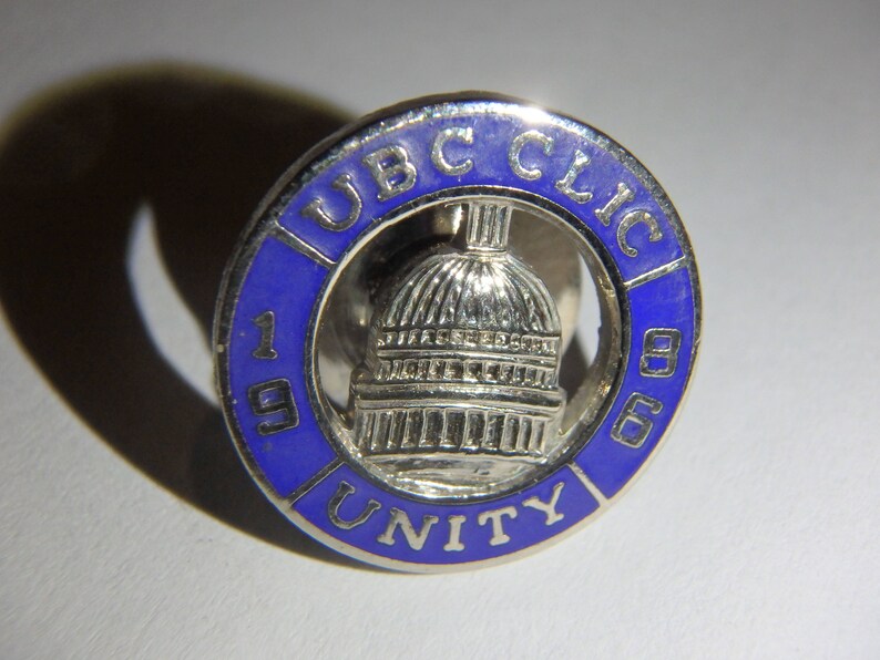 Vintage 1986 CARPENTERS Union Pin UBC CLIC Unity Tie Tack Hat - Etsy