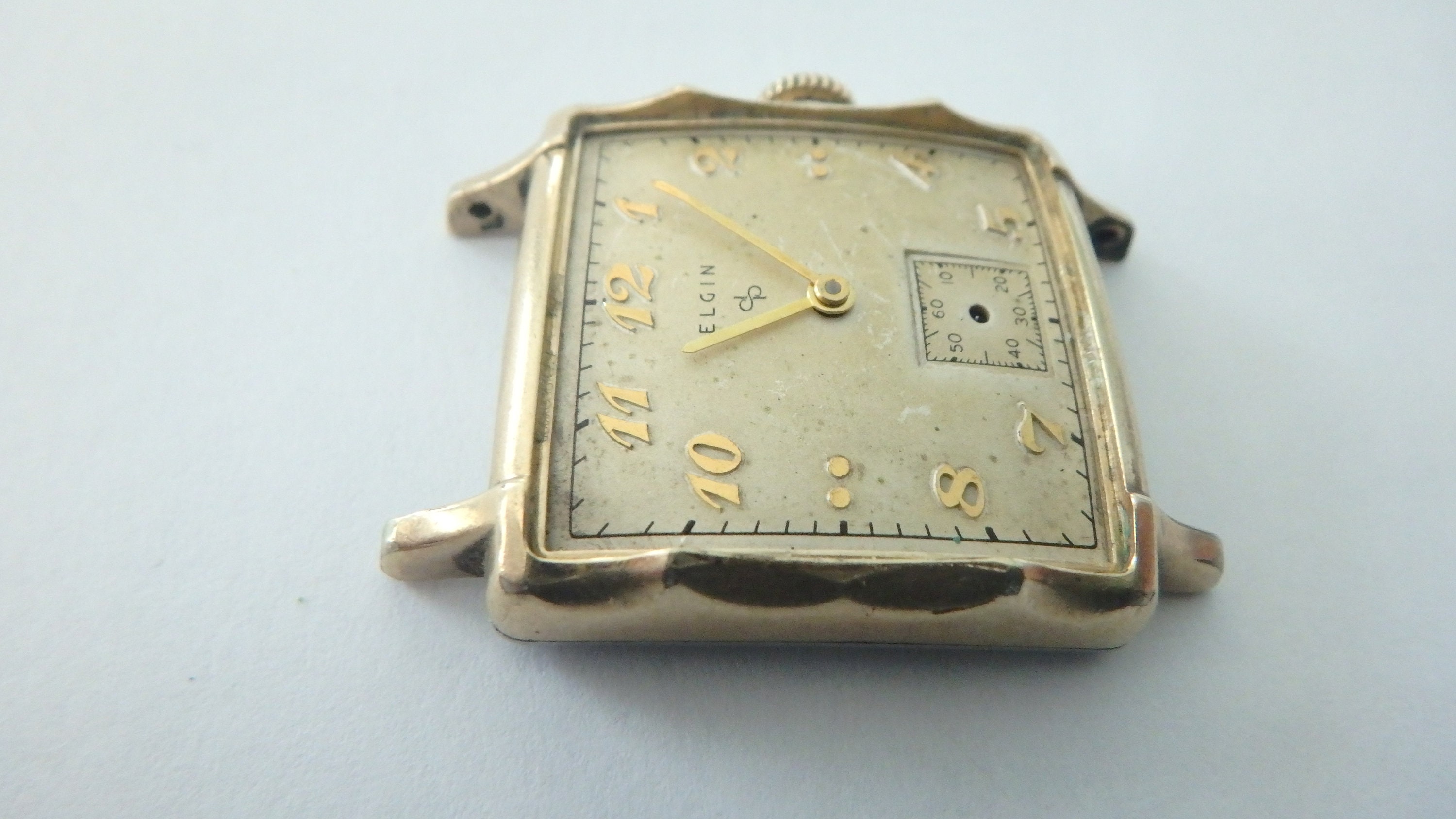 Vintage Elgin 10k gold filled square mens watch 17 jewels - Etsy.de