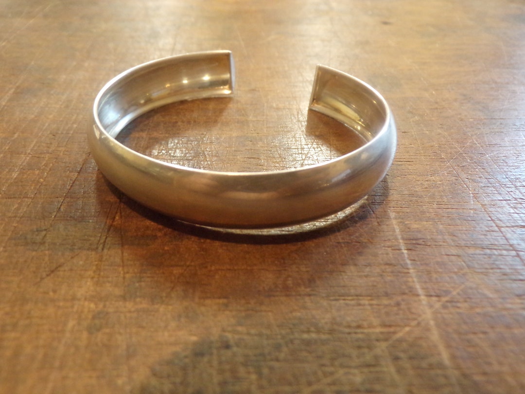 Vintage SU 925 Domed Sterling Silver Cuff Bracelet 7 Inch - Etsy