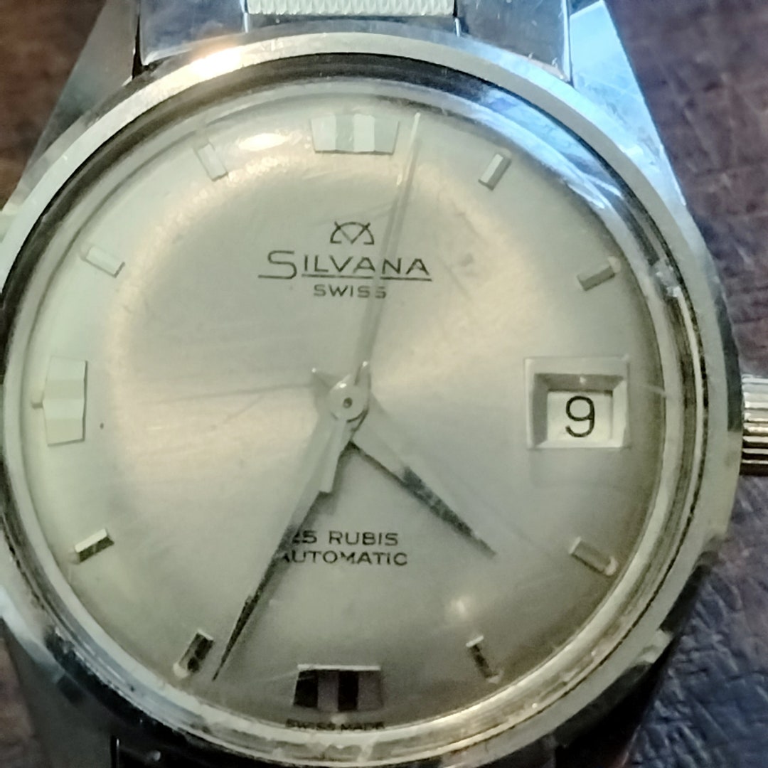 Silvana Super Altimatic Automatic Swiss 25 Jewels Men's Watch - Etsy