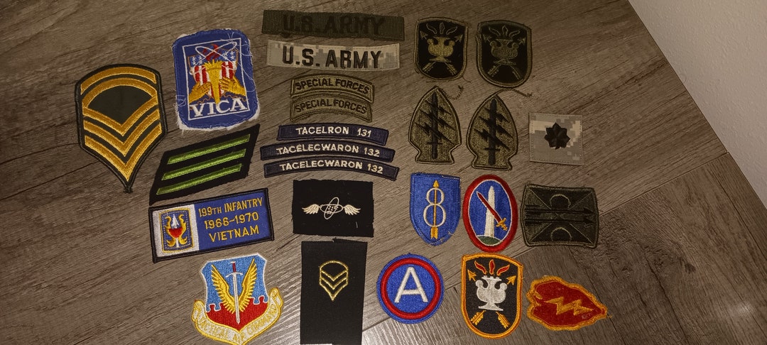 Embroidered Military Patches Lot - Etsy
