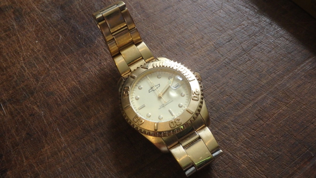 Vintage Croton Aquamatrc Chevrolet Bow Tie Men's Watch Gold Tone - Etsy