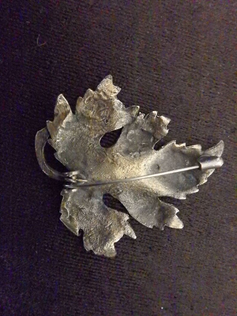 Vintage Sterling Silver 925 Canadian Maple Leaf Brooch Pin - Etsy