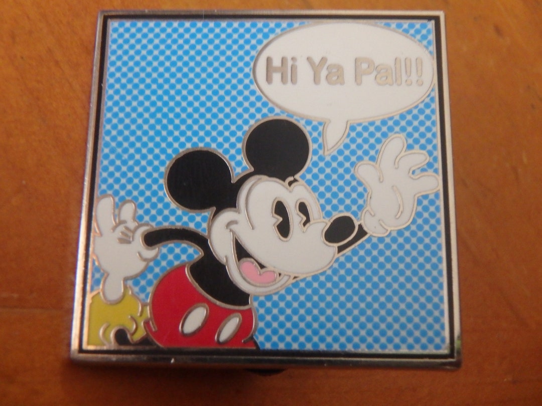 Mickey Mouse Disney Lapel Pin: Hi Ya Pal Cartoon Panel - Etsy