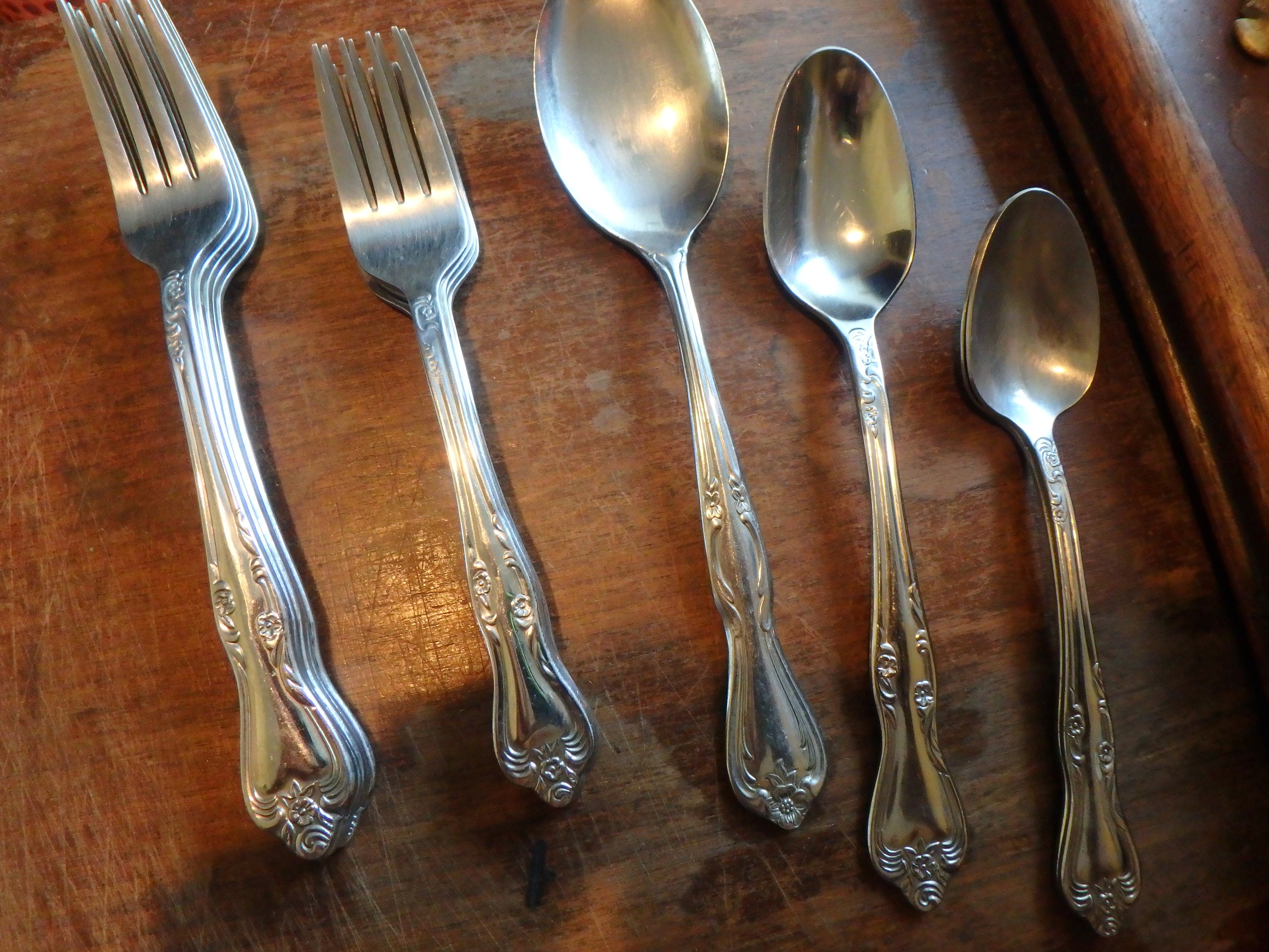 Azalea stainless by ONEIDA SILVER Your Choice Fork Knife - Etsy