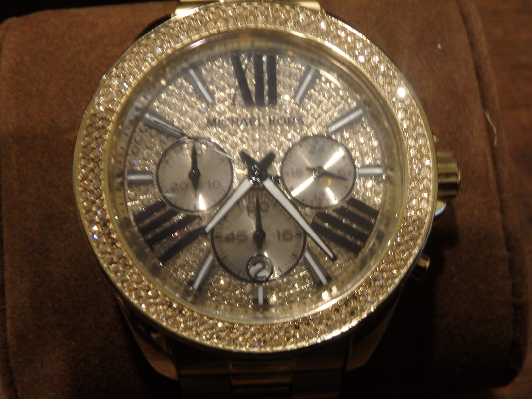 Michael Kors Women's MK6095 Wren Gold Tone Watch With Box - Etsy