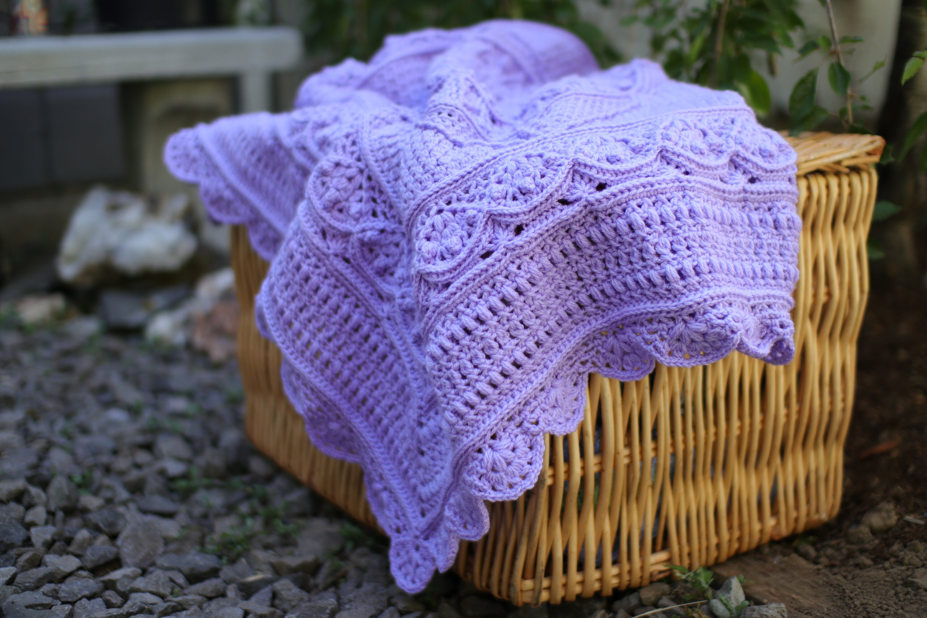 Compass Rose, Hand Crocheted Textured Baby Blankets, Multiple Color ...