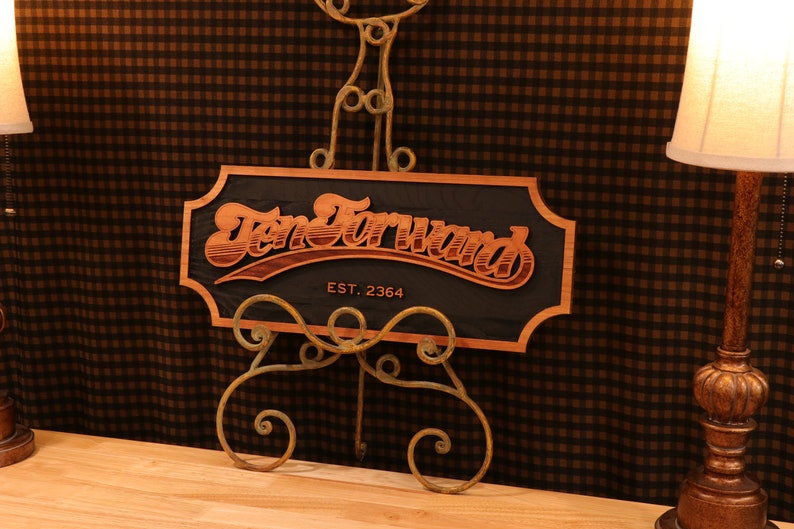 Wooden Ten Forward Bar Sign in Cheers Style - Etsy