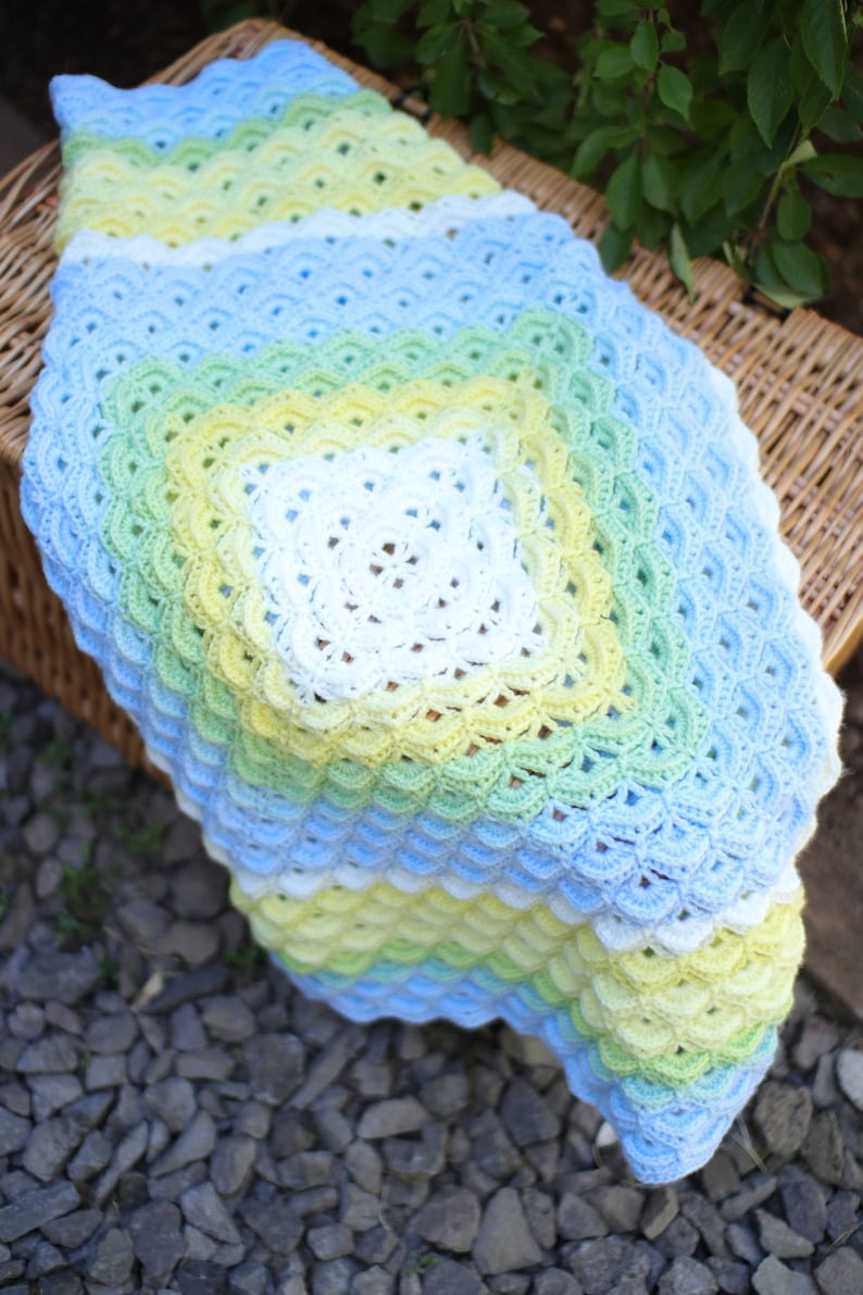 Dragon Scales, Crochet Blanket Pattern With Photos - Etsy