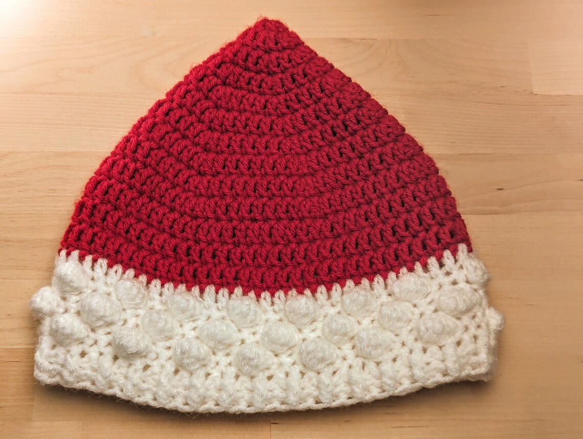 Crochet Pattern, Bobble Elf Hat, Santa Hat, Pointy - Etsy