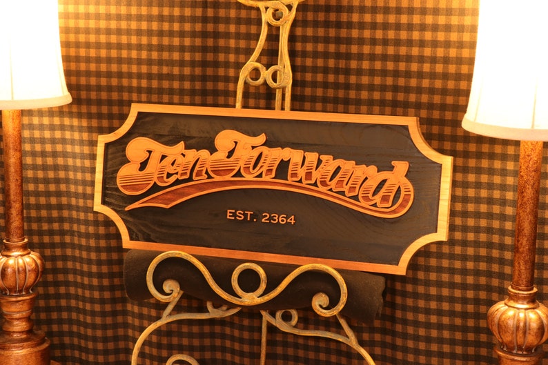 Wooden Ten Forward Bar Sign in Cheers Style - Etsy