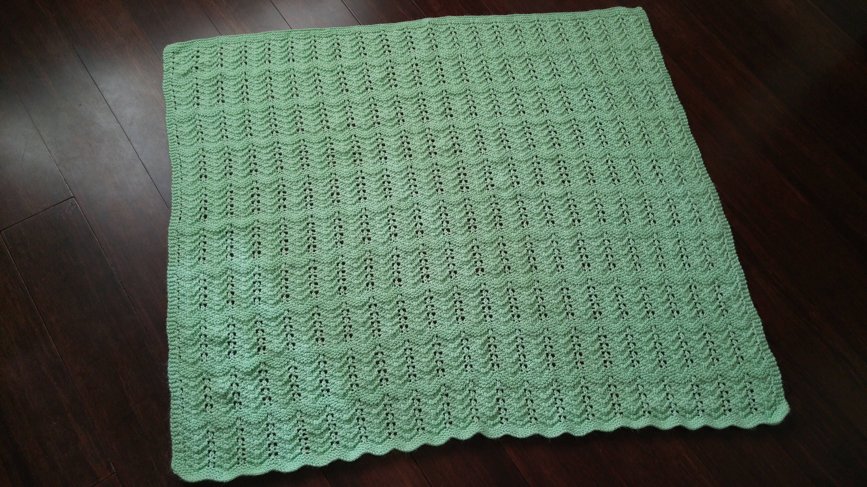 Knit Baby Blanket Pattern - Etsy