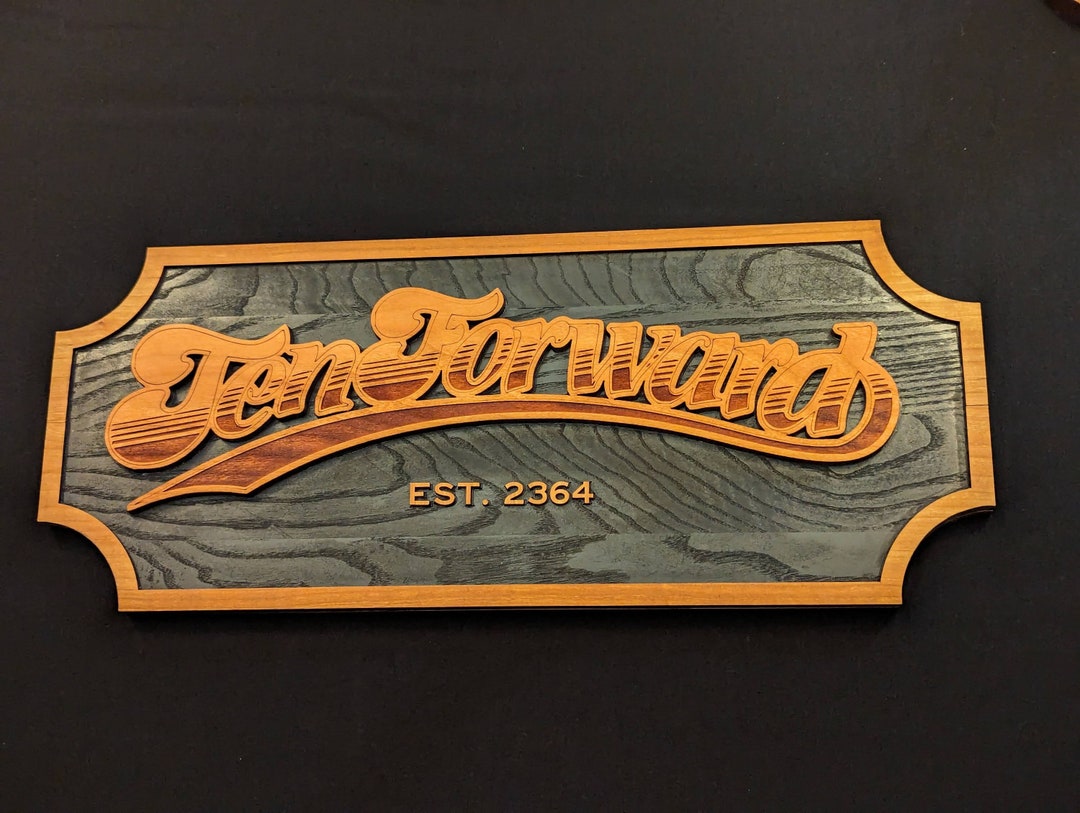 Wooden Ten Forward Bar Sign in Cheers Style - Etsy