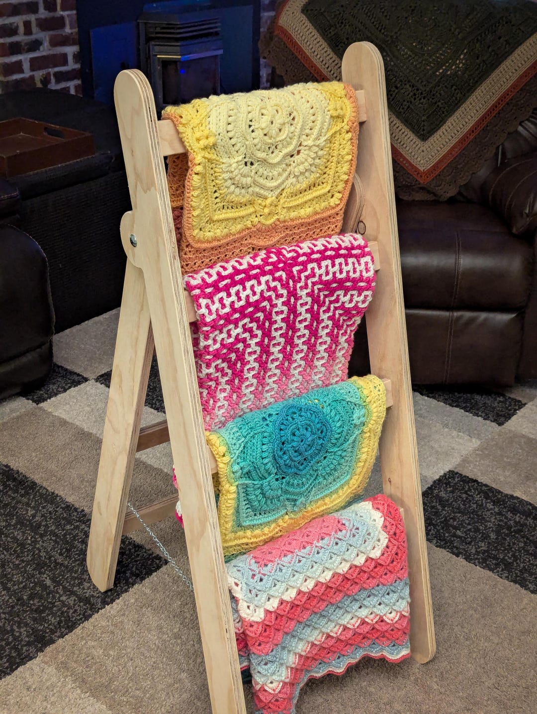 4' Blanket Display Ladder - FLAT PACK Assembly Required - Paintable ...