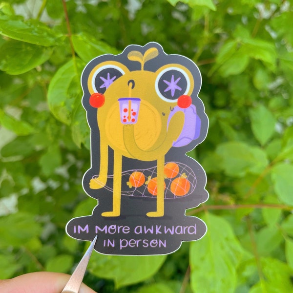 Awkward Sticker - Etsy