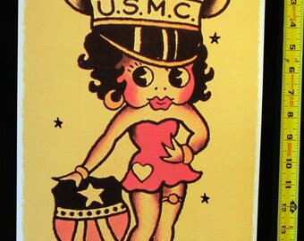 Betty Boop Flash Print - Etsy