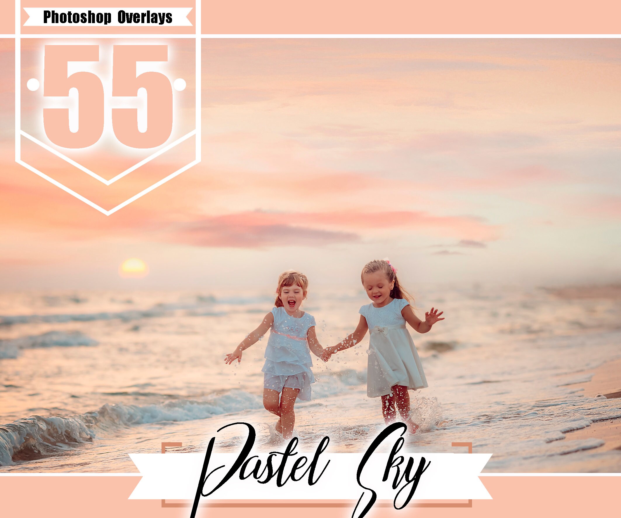 55 Pretty Pastel Sky Overlays Romantic Beautiful Sky Overlay | Etsy