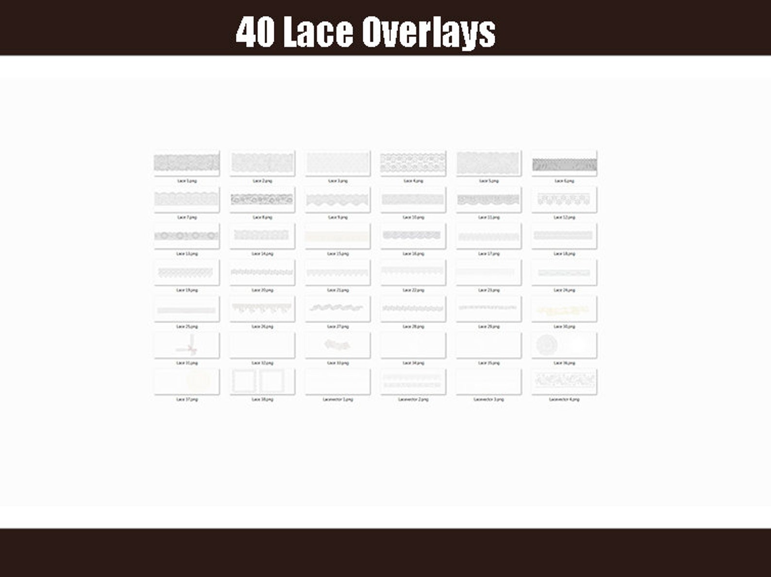 40 Lace Overlays Backdrop Clip Art Clipart Lace Wedding - Etsy