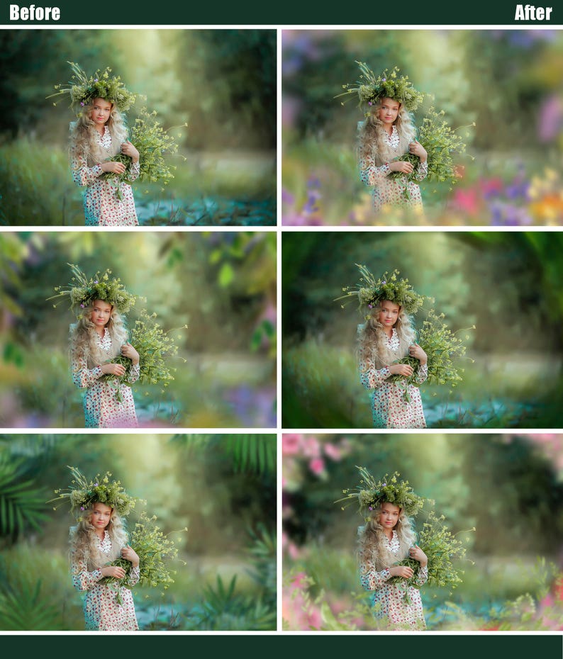 35 Art Frame Flower Painted Photoshop Overlays Digital - Etsy