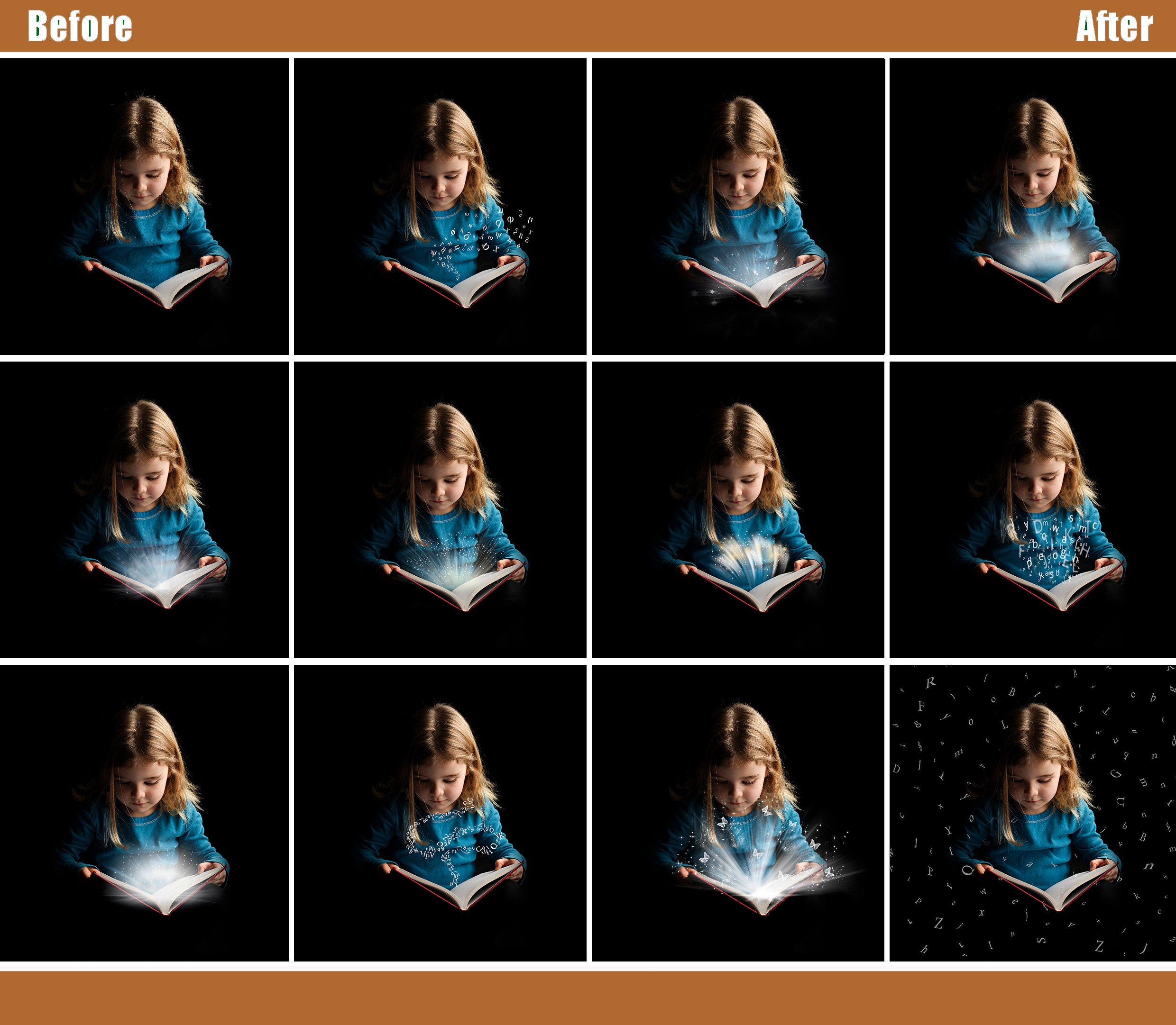 15 Magic Shine Book Overlays Photoshop Overlays Christmas | Etsy Canada