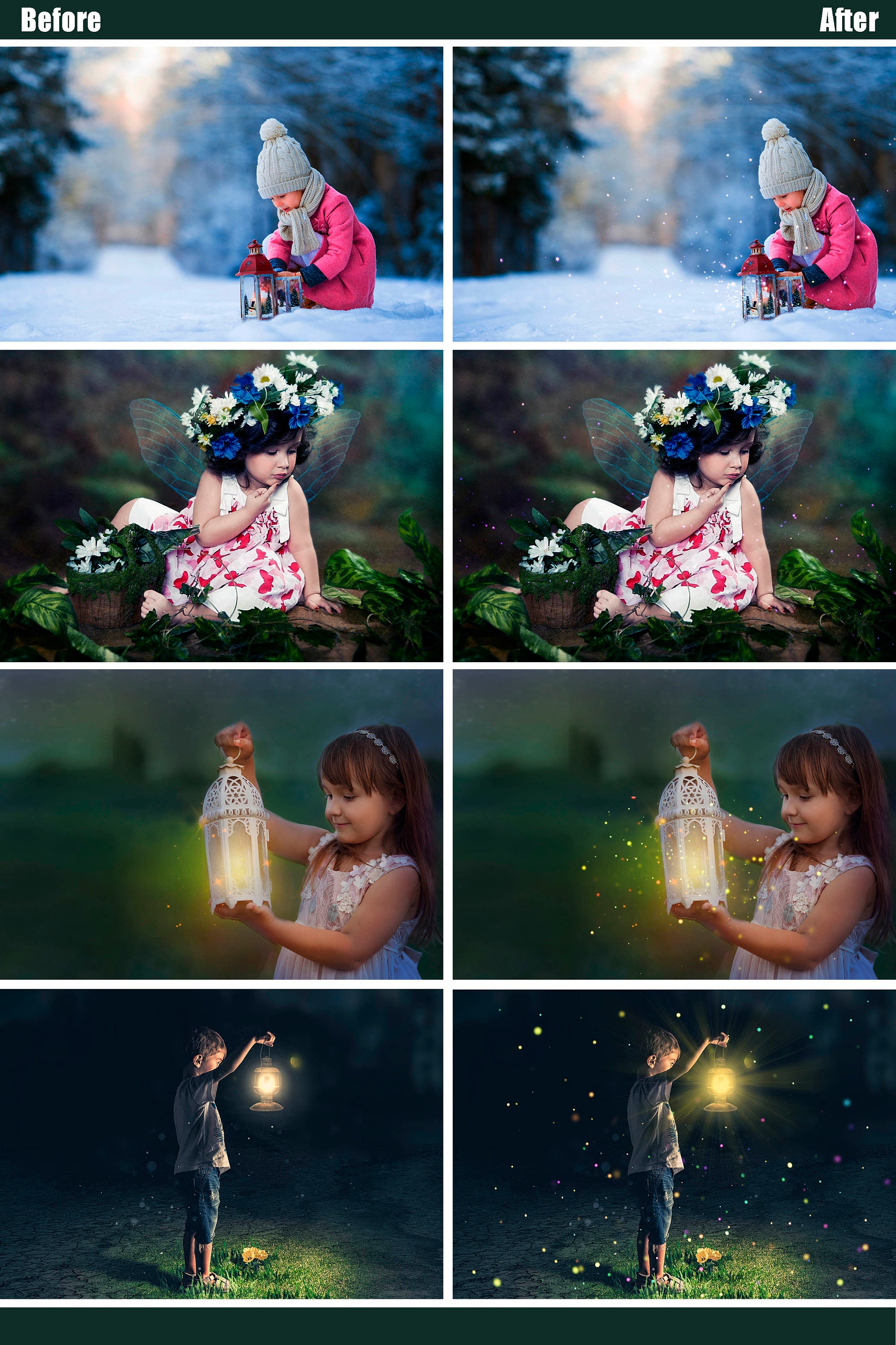 35 Magic Shine Light Overlays Photoshop Overlays Firefly - Etsy