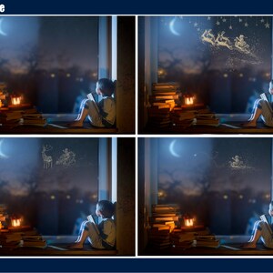 Flying Santa Overlay, Christmas New Year Overlays, Magical Effects ...