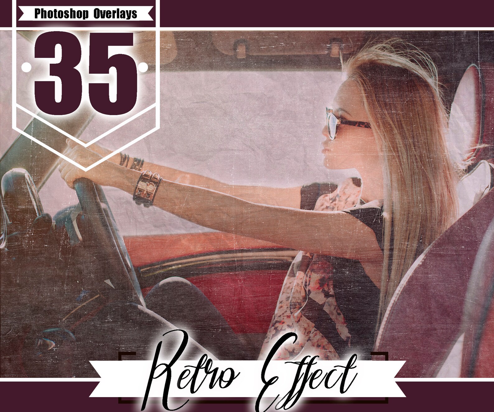 35 Vintage Retro Photo Overlays Retro Old Photo Effects - Etsy