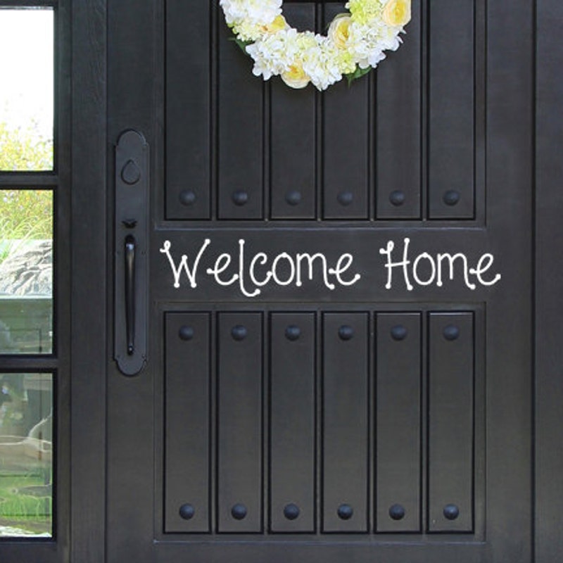 Welcome Door Decal - Etsy