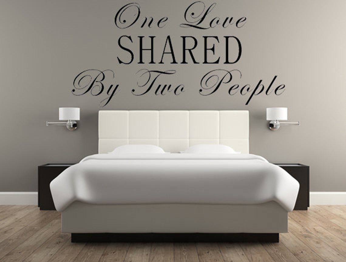 One Love Shared by Two People Vinyl Wall Decal Romantic | Etsy