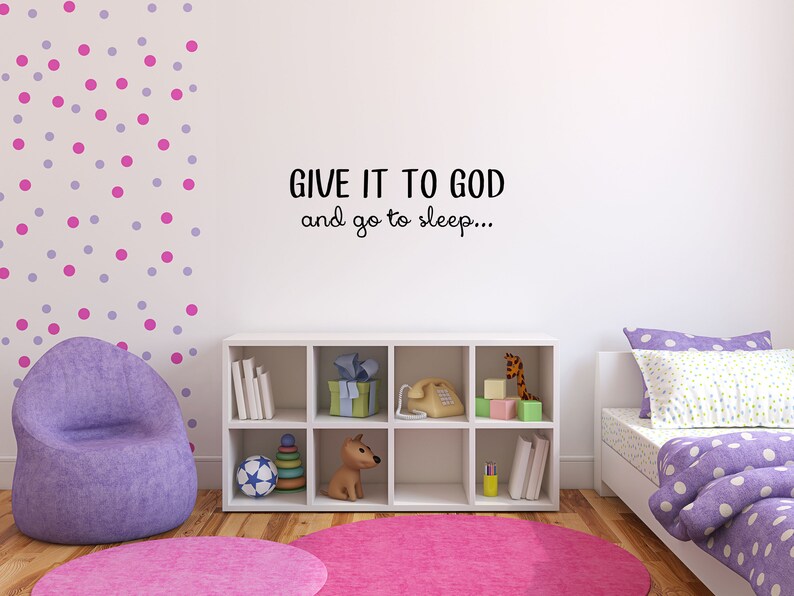 Give It to God Wall Decal - Scripture Vinyl Sticker - Etsy