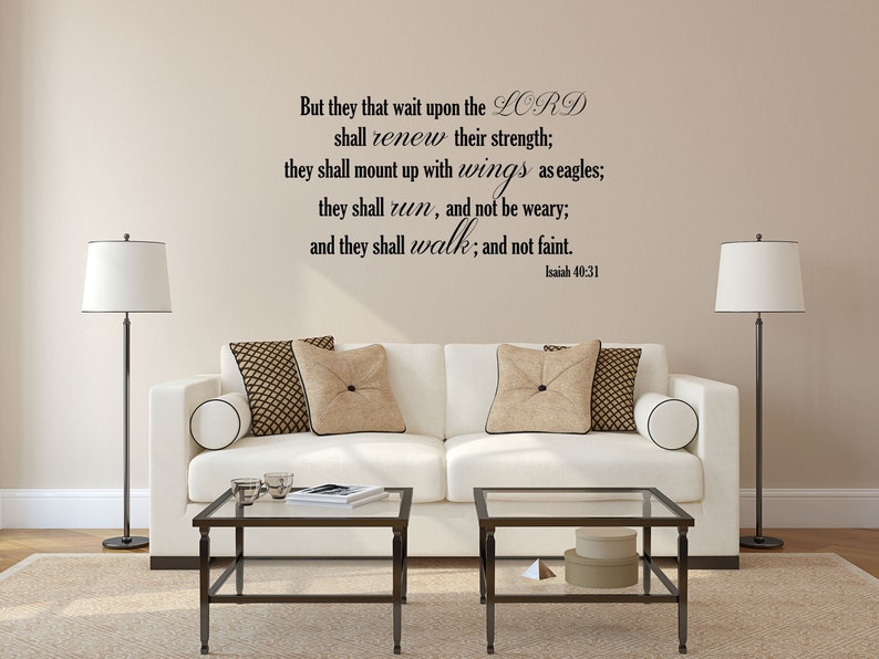 But They That Wait Upon the LORD Bible Verse Wall Art - Etsy