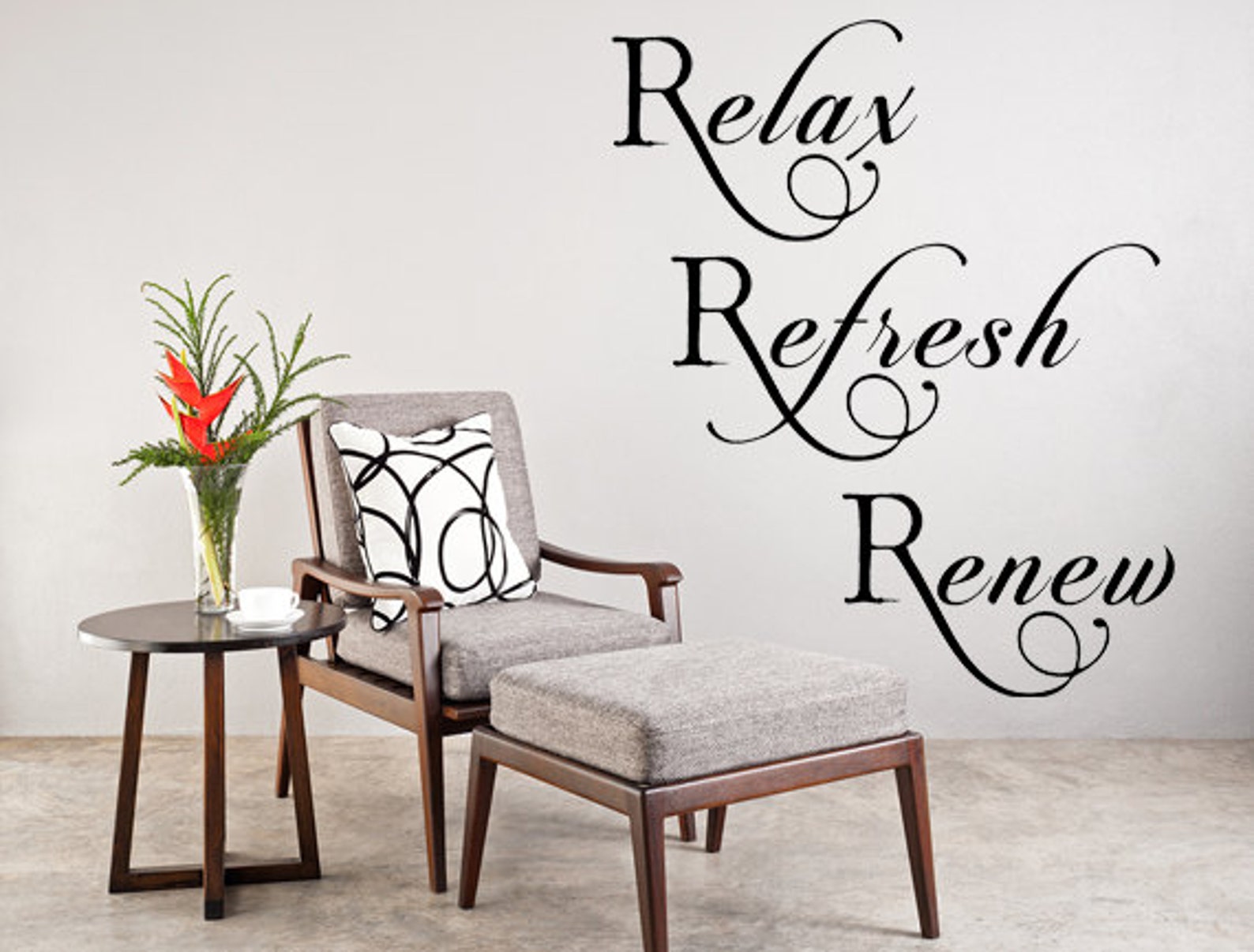 Relax Refresh Renew Bedroom Decal Relax Decal Home Decor | Etsy