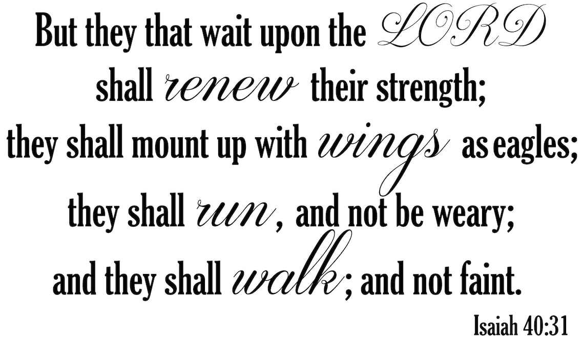 But They That Wait Upon the LORD Bible Verse Wall Art - Etsy