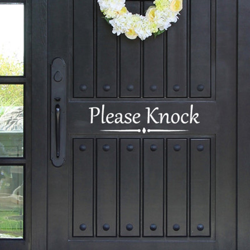 Please Knock Sign - Etsy