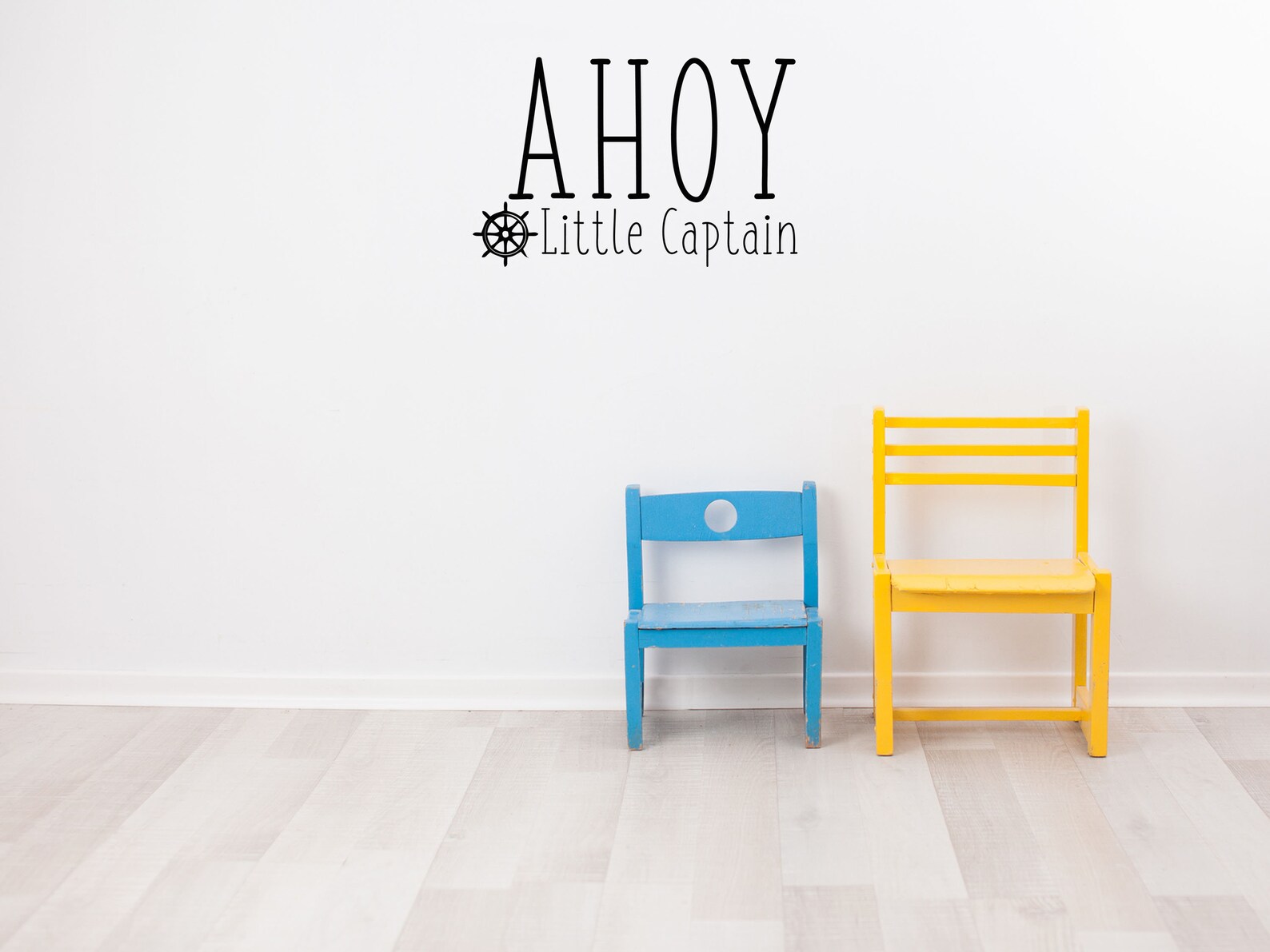 Ahoy Little Captain Wall Decal Wall Sticker for Boy's - Etsy