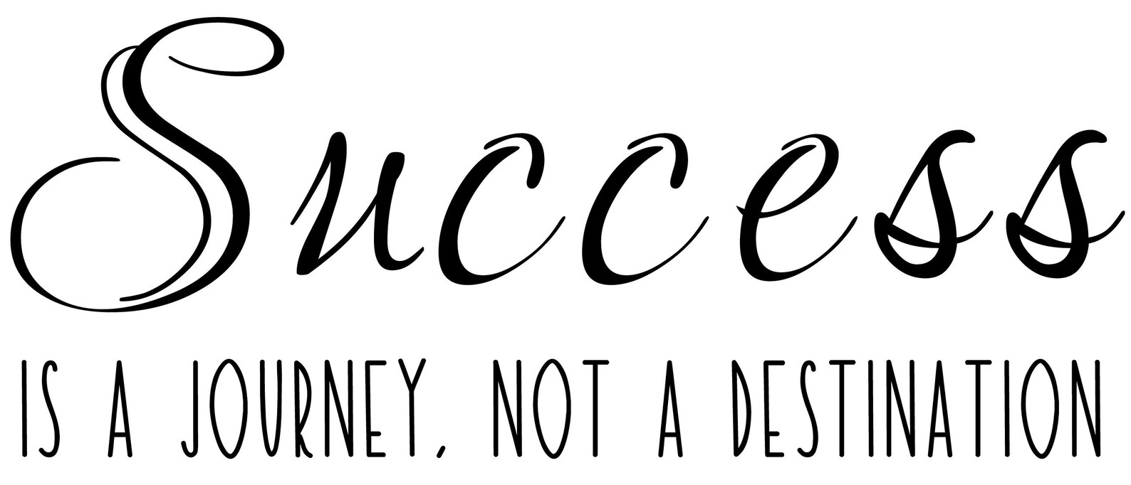 Success is A Journey Not A Destination Popular Wall Quote - Etsy